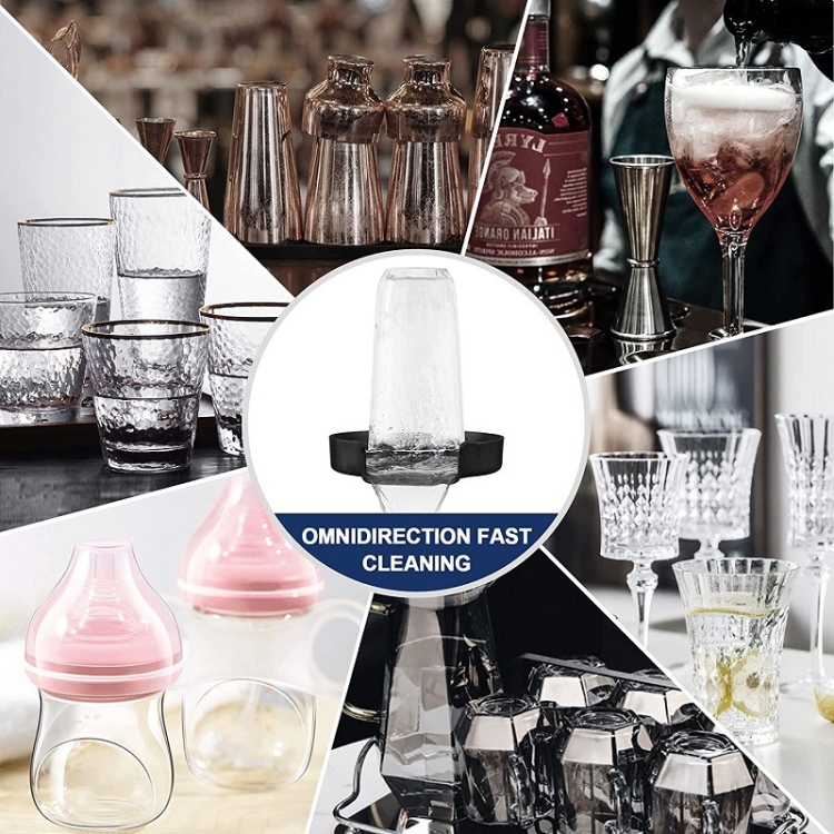 Sink Bar High Pressure Embedded Automatic Cup Washer(Cup Washer+Base)