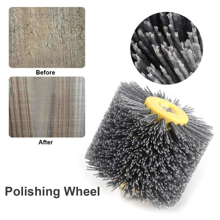 Abrasive Wire Drawing Wheel Wood Grain Reduction Refurbishment Drawing ...