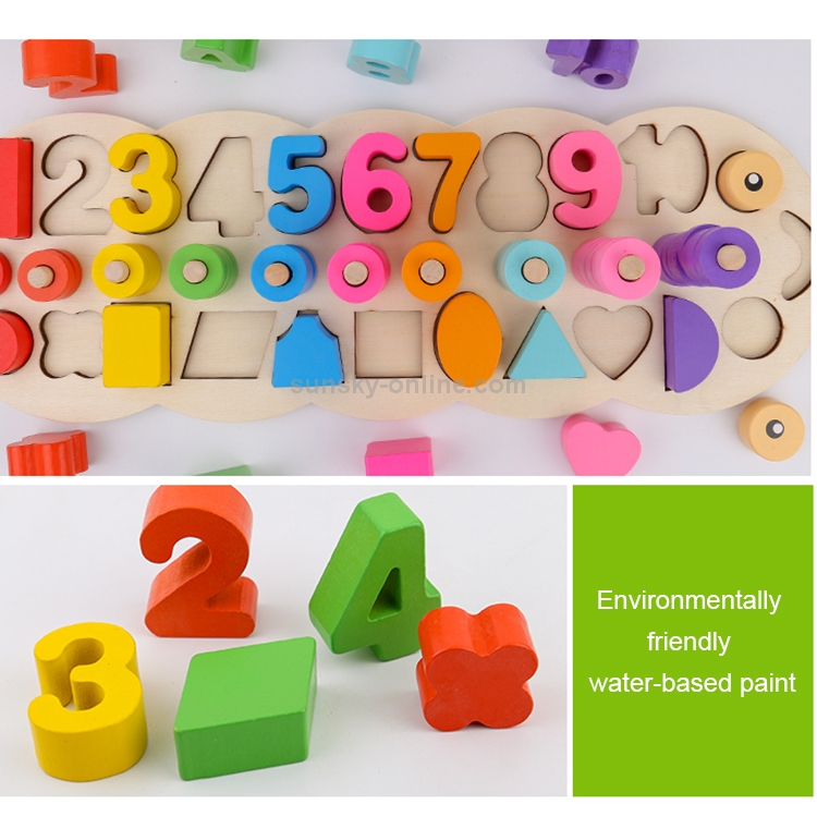 Materiales Montessori de madera para niños que aprenden a contar ...