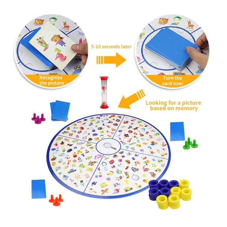 Puzzle Kids Detectives Looking Chart Board Game Plastic Puzzle Brain ...