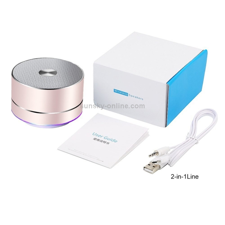 내장 마이크가있는 휴대용 무선 블루투스 스피커 스테레오 Led 스피커 Mp3 Mini Subwoof Smart Column