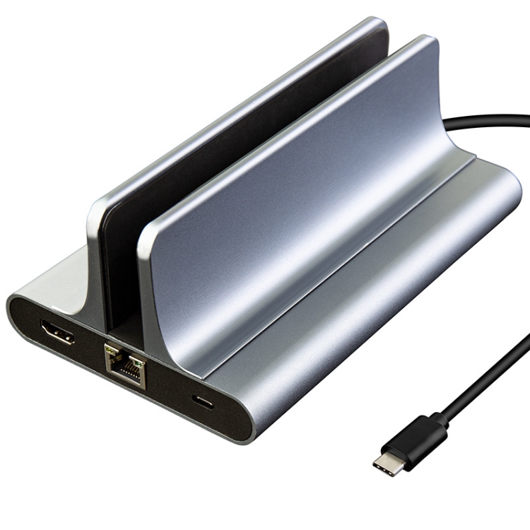 Vaydeer SZ206 Laptop Vertical Storage Docking Station Bracket Type-C ...