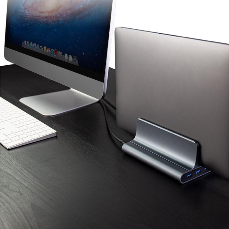 Vaydeer SZ206 Laptop Vertical Storage Docking Station Bracket Type-C ...