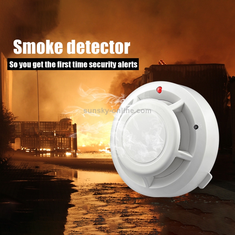 Fire Protection Smoke Detector Wireless Gas Sensor Highly Sensitive ...