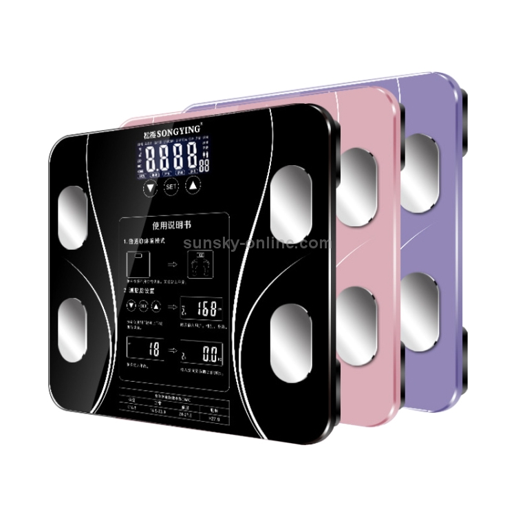 Display LCD Body Electronic Smart Pesati Scale da bagno Bilancia da ...