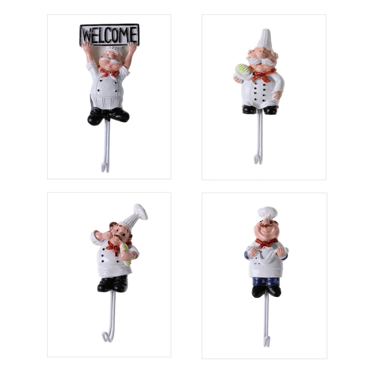 Chef Shape Strong Viscose สแตนเลสสตีลรับน้ำหนักตะขอแขวนเล็บแบบไม่มีรอย ...