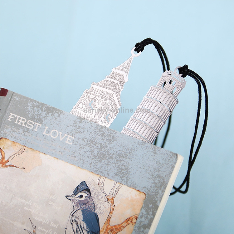 2 PCS Classic Architectural Historical Sites Metal Bookmarks Office ...
