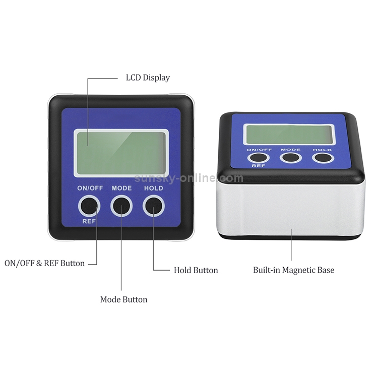3 ปุ่ม Mini Precision Magnetic Digital Tilt Box / Tilt Meter ...