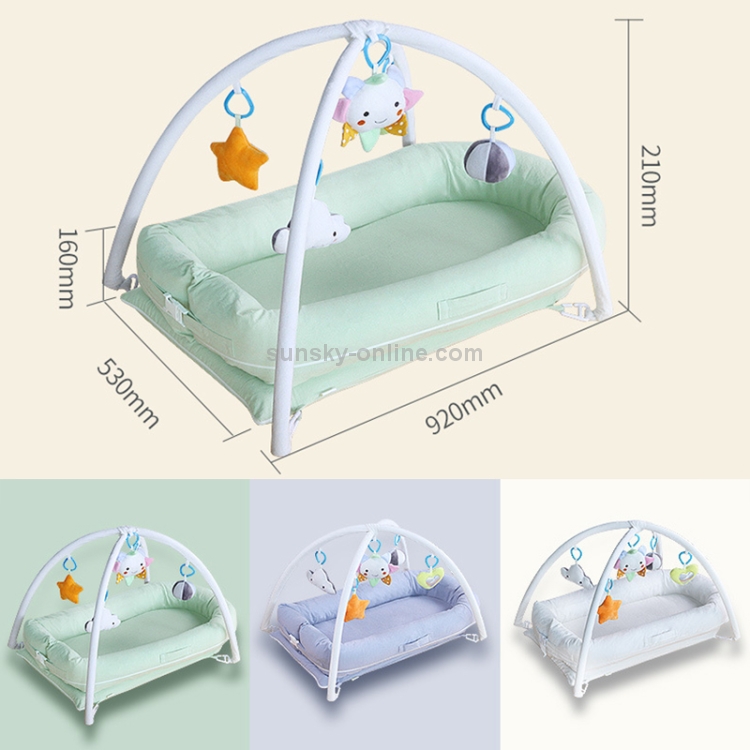 เปลพกพา Play Siesta Sleep Bed ที่นอนยางพารา (สีเขียวพร้อมขดลวด)