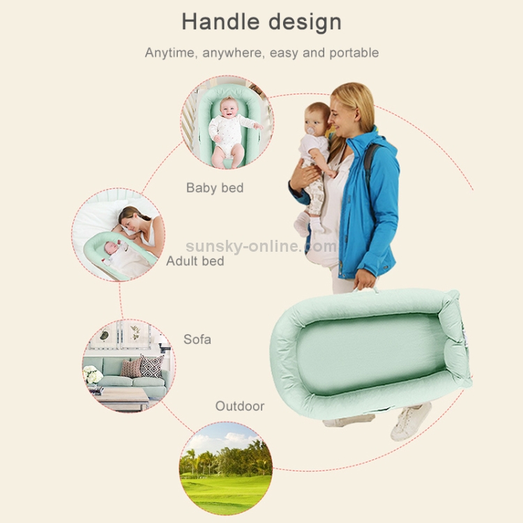 เปลพกพา Play Siesta Sleep Bed ที่นอนยางพารา (สีเขียวพร้อมขดลวด)
