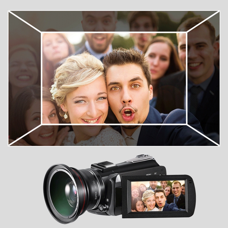 ORDRO AC3 3.1 inch IPS Screen 4K Full HD 13MP Night Vision WiFi Live Camcorder DV Digital Camera ...