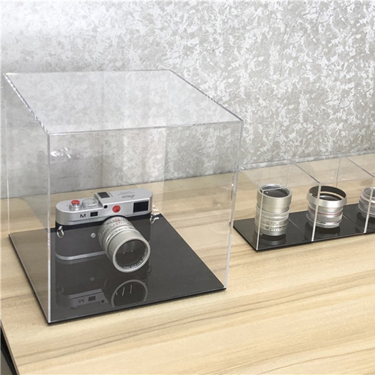 Small 10x10x10cm Clear Acrylic Camera Display Cover Plexiglass Display ...
