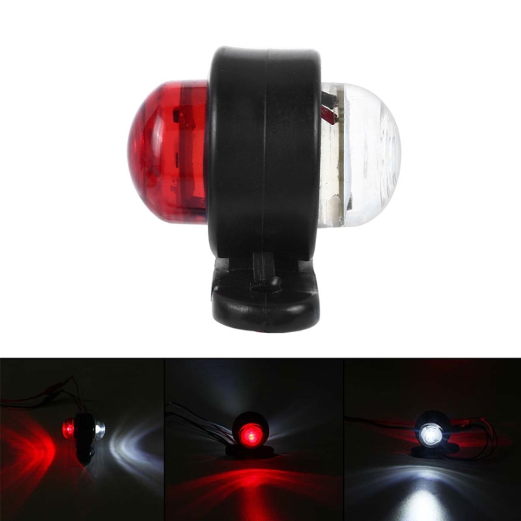 2 PCS X9 12-24V Mini Double-Sided Red And White Truck Side Lights ...