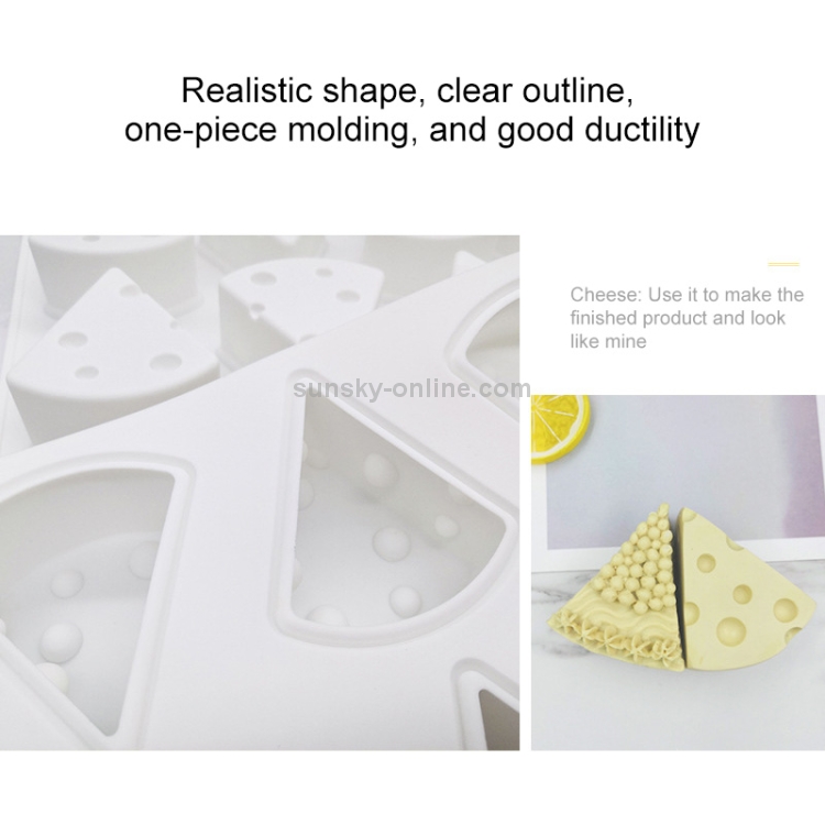 DIY Brushed Cheese Cake Handmade Soap Scented Candle Silicone Mold ...