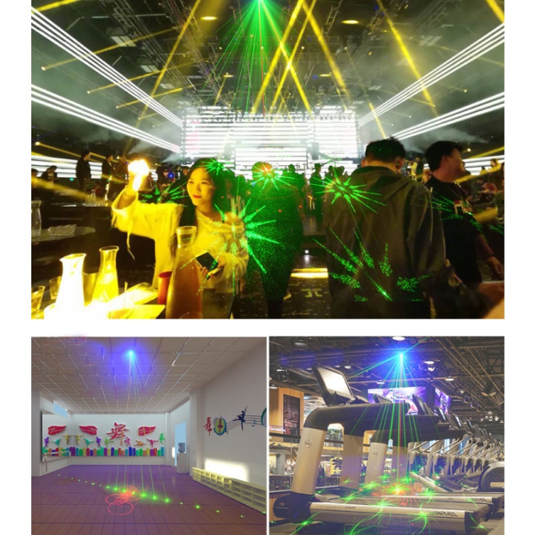 R90 8W UV Mini Laser Light Sound Control Induction Stage Atmosphere ...