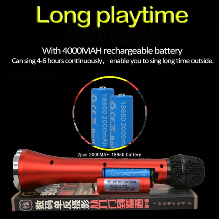 L-698 K Song Microphone Mobile Phone Bluetooth Wireless Microphone ...