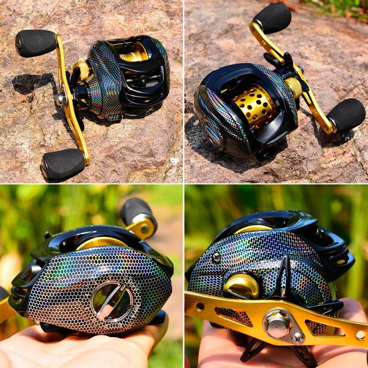 PROBEROS Metal Drop Wheel 18+1 Axis Lure Fish Wheel, Style: DW132PL ...