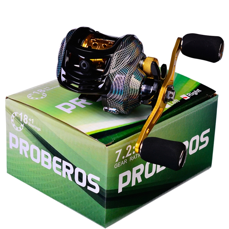 PROBEROS Metal Drop Wheel 18+1 Axis Lure Fish Wheel, Style: DW132PL ...
