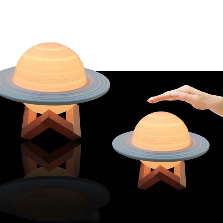 3D Printing LED Saturn Night Light โคมไฟ USB Planet, ขนาด: 22 ซม., รูป ...
