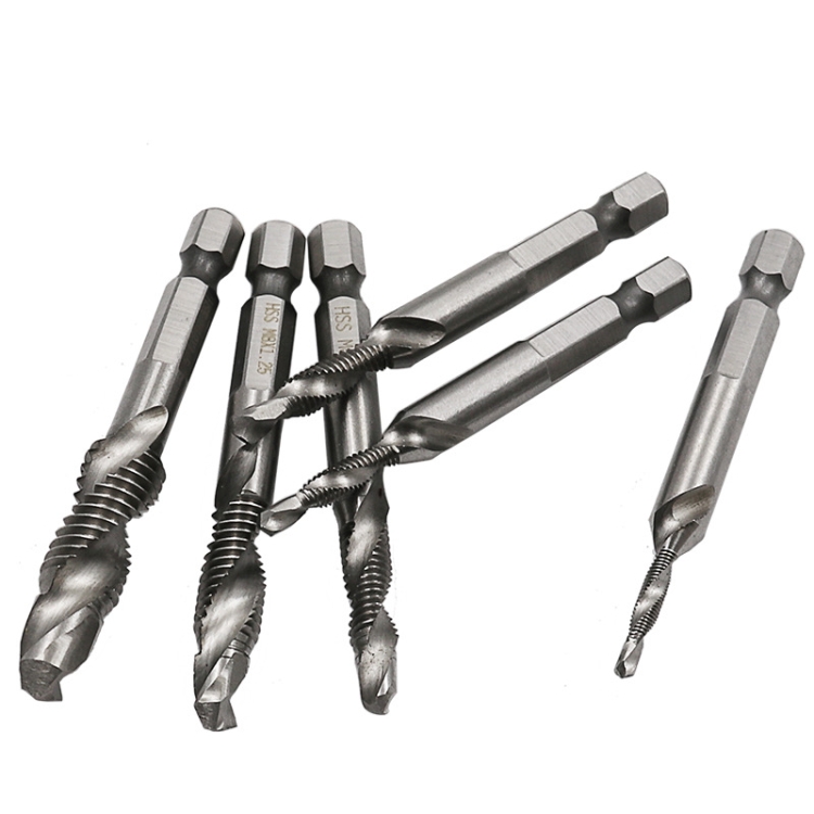 6 PCS / Set HSS Multi-Function Integrated Composite Tap Hole Tapping ...