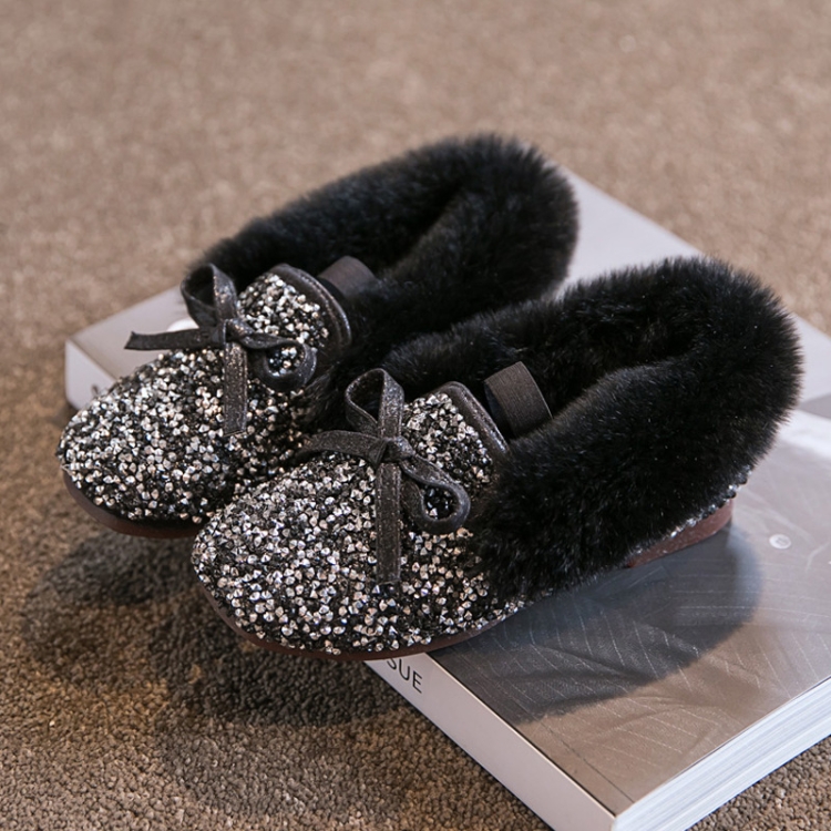 Autumn And Winter Plus Plush Peas Shoes Plush Shoes For Children, Size ...