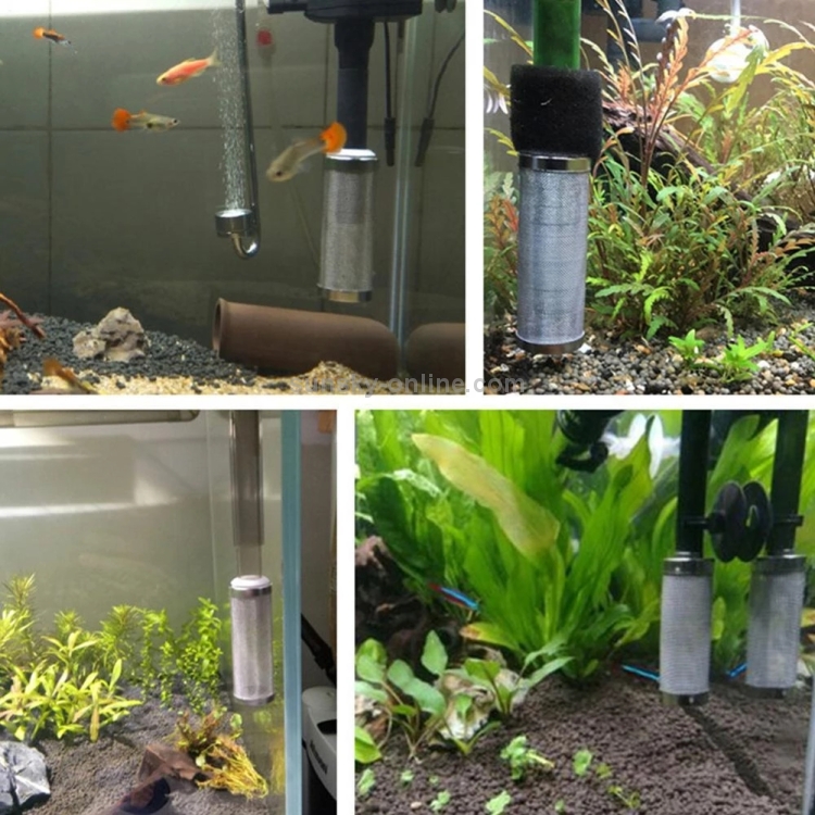 3 Pcs 스테인리스 물 입구 보호 덮개 어항 수족관 여과기 물 입구 흡입 여과기 덮개 명세 백색 16mm