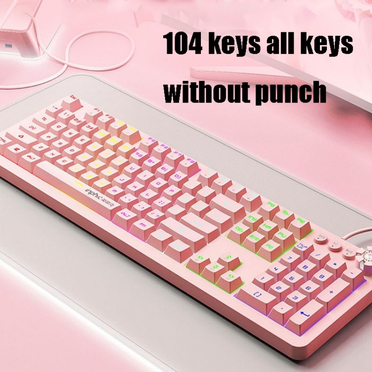 Inphic V920 Gaming Mechanical Blue Axis Wired Keyboard, Cable Length: 1 ...