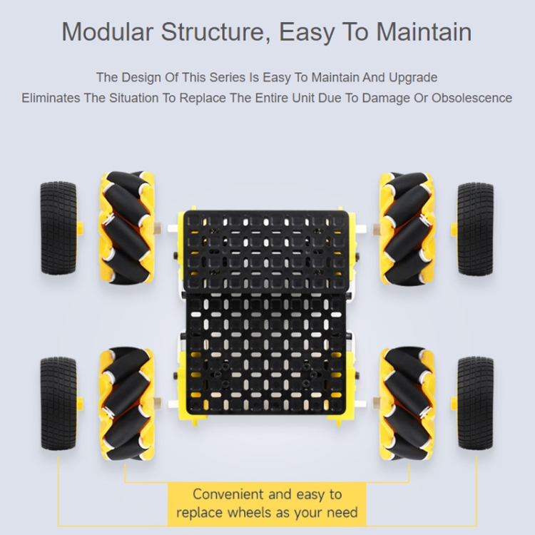 Waveshare Smart Mobile Robot Chassis Kit, Chassis:With Shock-absorbing ...