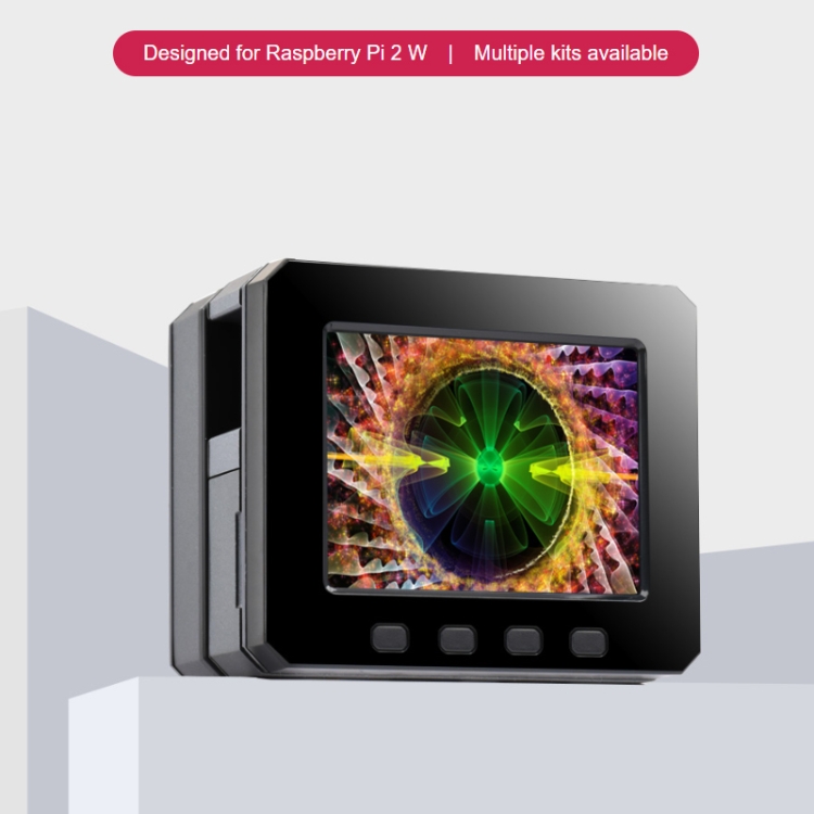 Waveshare for Raspberry Pi Zero / Zero 2 W HDMI USB HUB Module+ POD Case, Set:With LAN Module