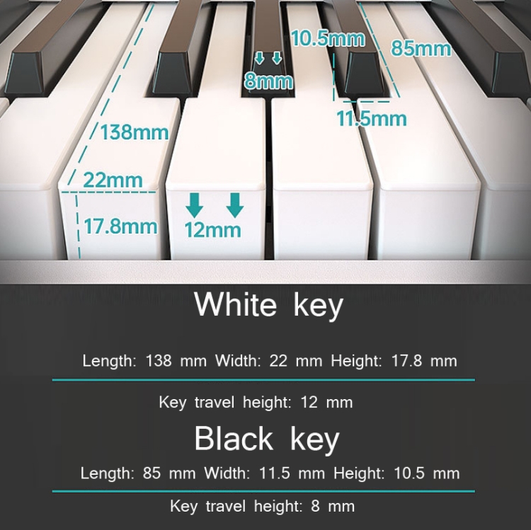 Igazolni Alkalmaz sa Illuminate Piano Key Length T rsalg Elpuszt t M rges
