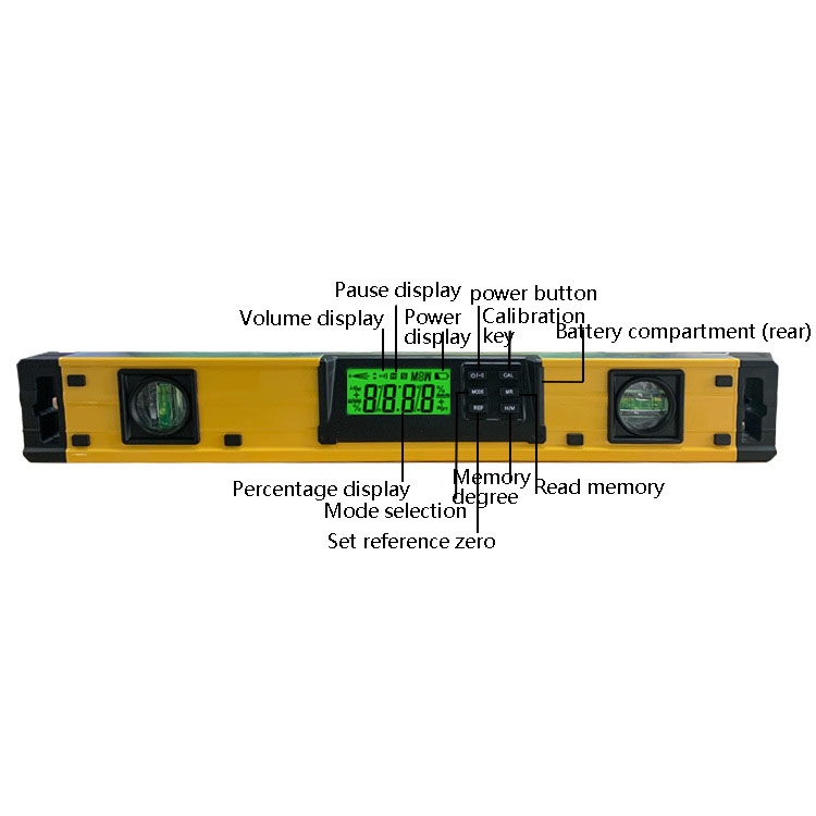 DL400 45cm Digital Display Level Magnetic Multifunctional Aluminum ...