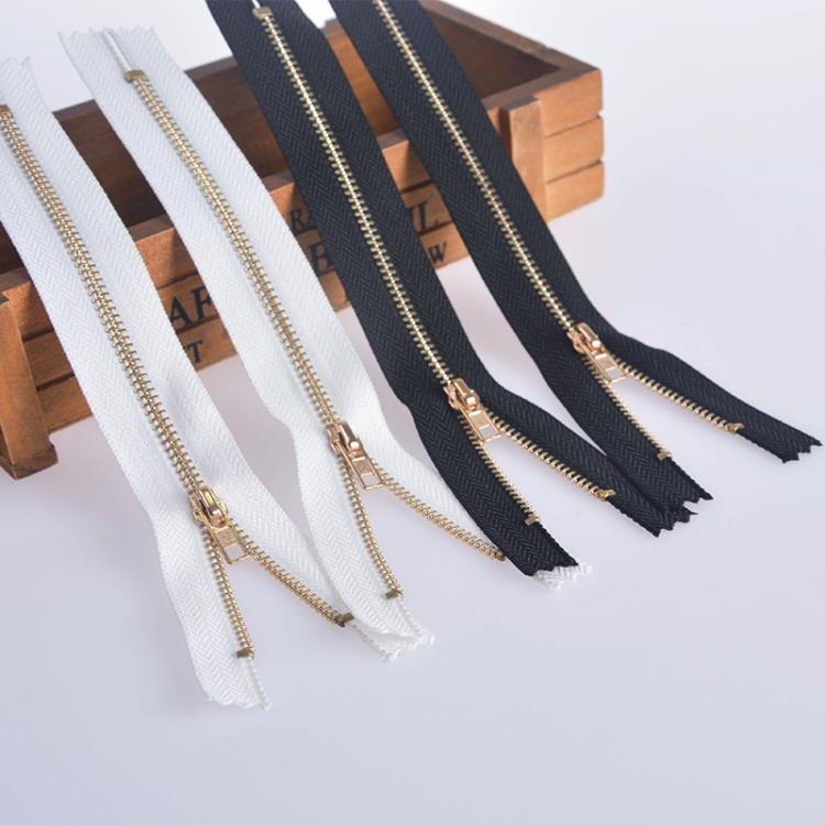 100 PCS No.3 Metal Copper Zipper Pants Placket Zipper, Specification ...