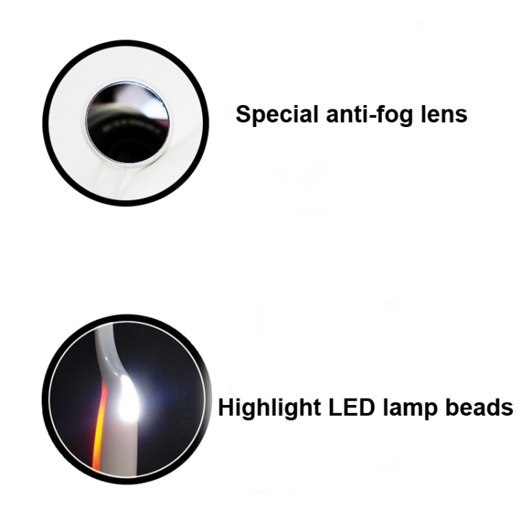 3 PCS Dental Mirror Dental Endoscope With Light HD Anti-Fog Dental ...