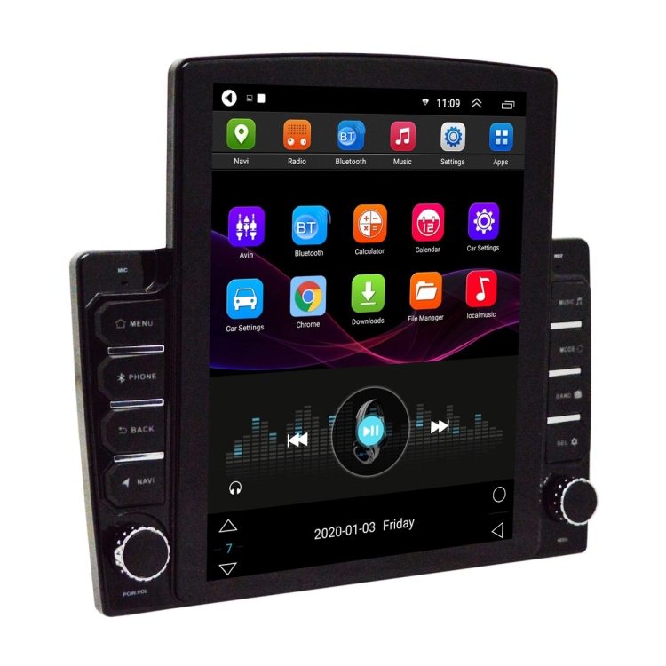 9.7 inch Android Navigation Vertical Screen Host MP5 Bluetooth WiFi Car ...