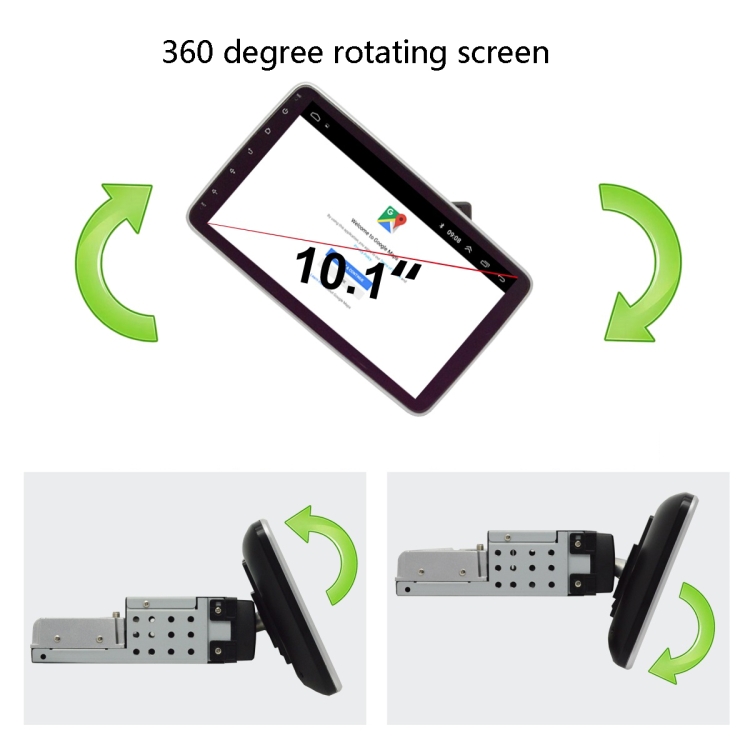10.1 inch Android Navigation Single Spindle Car Machine Horizontal And ...