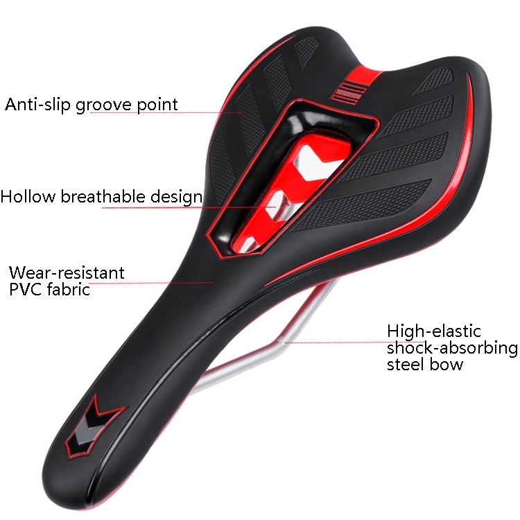 Wheel Up Bicycle Seat Mountain Bike Comfortable Seat Bicycle Seat(Red)