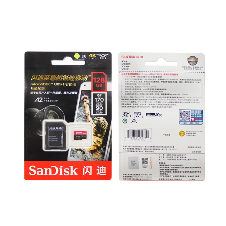 SanDisk U3 การ์ดหน่วยความจำ Micro SD ความเร็วสูงการ์ด TF สำหรับกล้อง ...