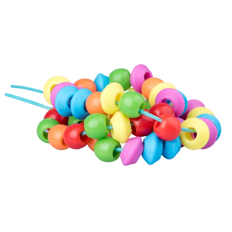 60 PCS / Set Number+Animal Children Stringing Threading Toys Early ...