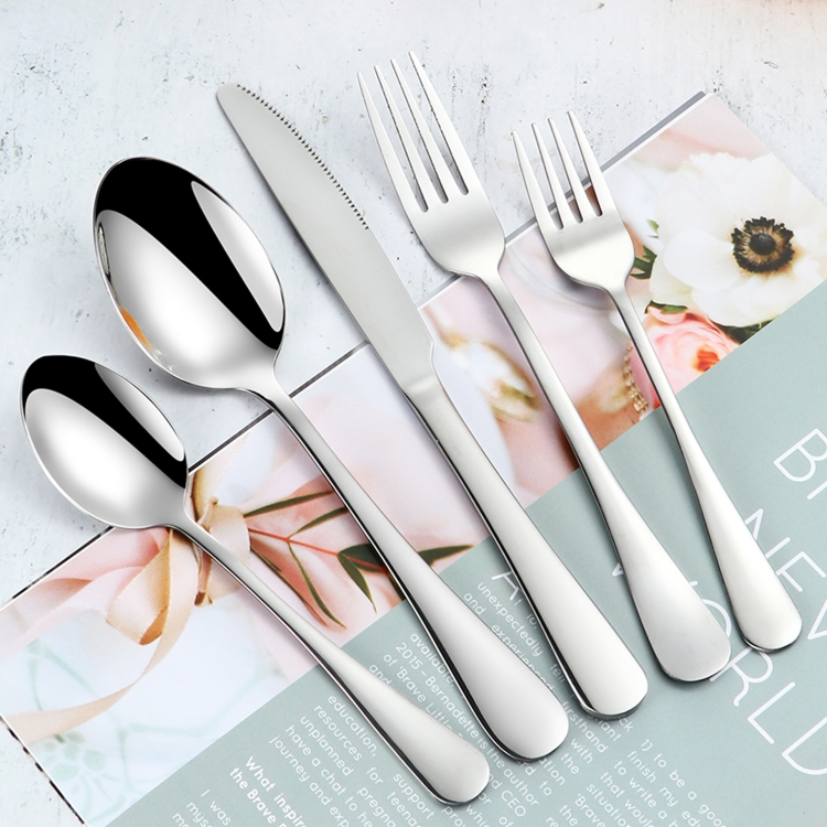 20 in 1 Stainless Steel Cutlery Steak Cutlery Set, Specification: Black