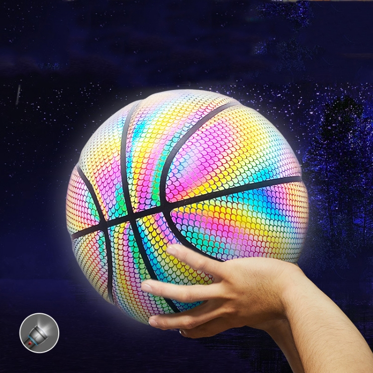 MILACHIC Number 7 Holographic Reflective Basketball Visible at Night ...