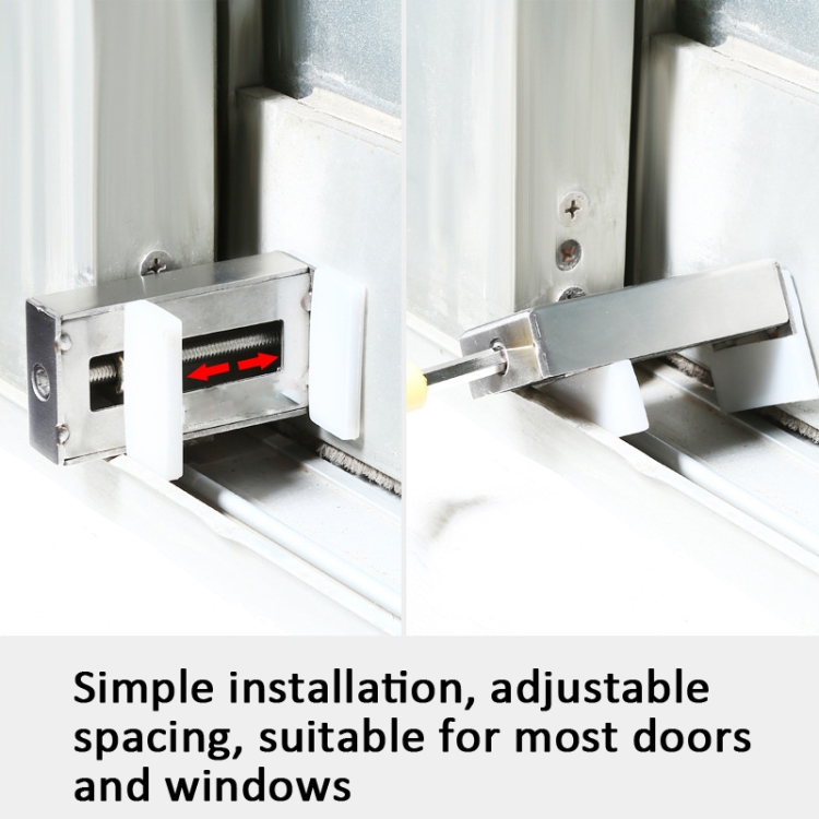 2 PCS Aluminum Screen Window Door Lock Child Protection Safety Lock ...