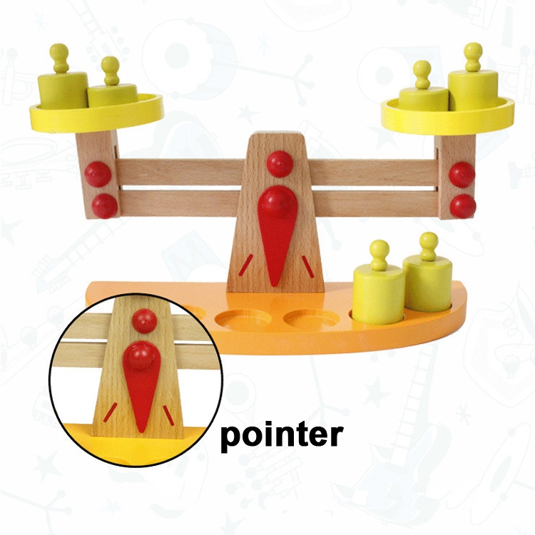 Niños Balance de madera escala Educación temprana Puzzle Padre-niño Toy ...