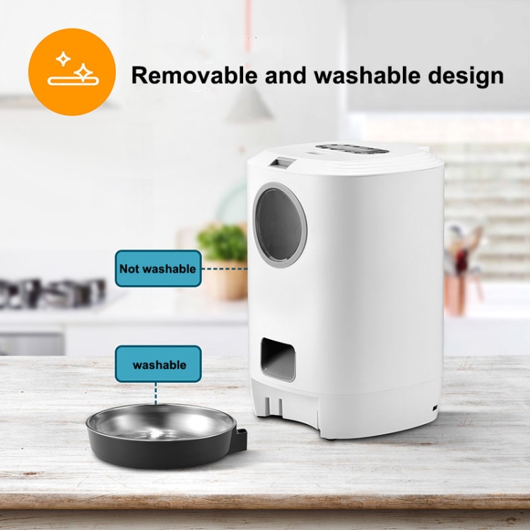 4.5L Smart Pet Cat Dog Bowl Food Automatic Dispenser Feeder With Timer ...