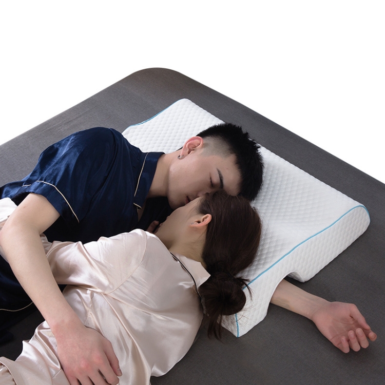65x49x12cm 커플 베개 수면 원조 기억 베개 자궁 경부 척추 베개 색상 왼쪽 팔 물 큐브
