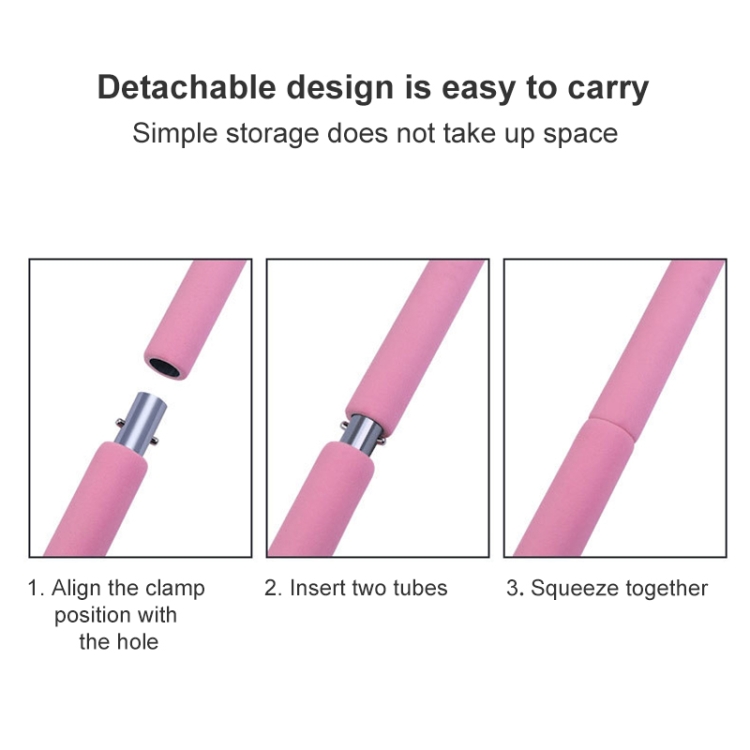 Adjustable Length Pilates Rod Yoga Rod Exercise Stretching Belt Squat ...