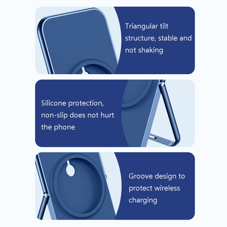 Magnetic Wireless Charging Mobile Bracket Foldable Desktop Aluminum ...