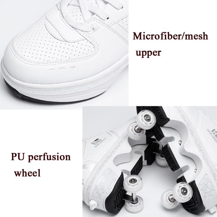 Two-Purpose Skating Shoes Deformation Shoes Double Row Rune Roller ...