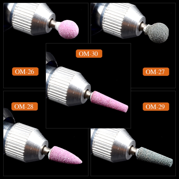 8 PCS Quartz Polishing Head For Nail Polisher Round Strip Polishing ...
