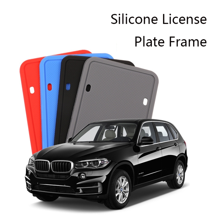2 Sets Waterproof Rustproof Non-damaging Car Paint Silicone License ...