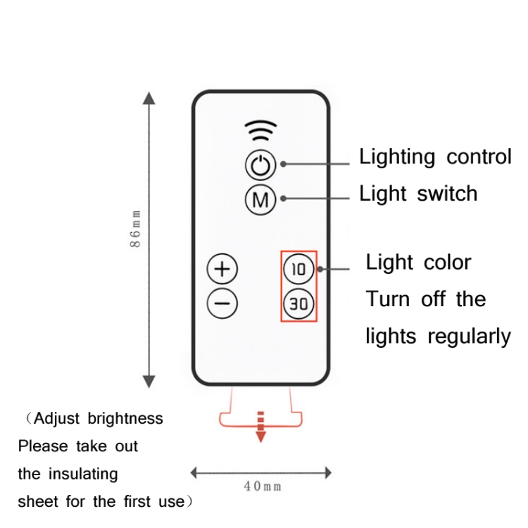 Bedroom Bedside Remote Control LED Night Light Eye Protection With Time ...